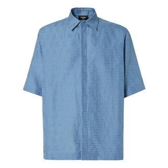 Fendi Herren, Shirts, Blau, MGr&ouml;&szlig;e