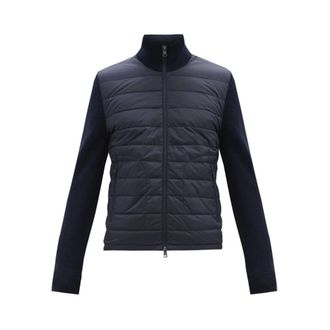 Moncler Gepolsterte Strickjacke - - Jackets - Herren - Blau - L