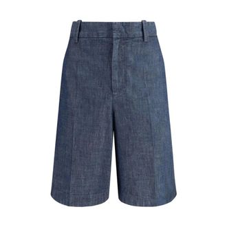 Jil Sander Homme, Shorts, Bleu, Taille: M Bermuda en coton avec d&eacute;tails de poches