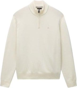 Napapijri Pull droit col montant en laine m&eacute;lang&eacute;e
