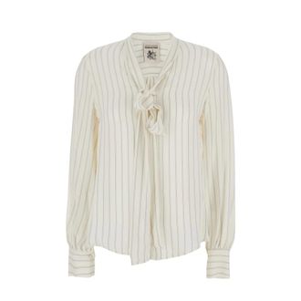 Semicouture Damen, Blusen & Hemden, Weiß, MGröße