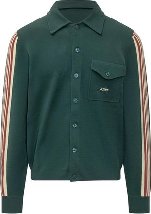 Autry Homme, Pulls, Vert, Taille: S Gilet en maille