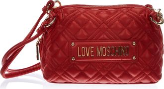 Love Moschino Damen Schultertasche, Rosso