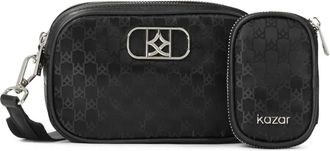 Kazar Femme, Sacs, Noir, Taille: ONE Size Petit sac &agrave; main en tissu monogramm&eacute;