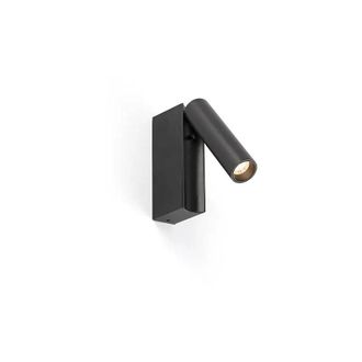 Faro Barcelona Faro Barcelona - Lecteur mural noir réglable cronos avec interrupteur 62751