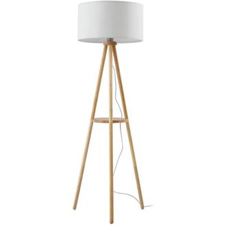 Lindby Tripod Stehlampe Adamio aus Holz f&uuml;r Wohnzimmer & Esszimmer von Lindby