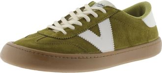 Victoria Low-Top Unisex Olmo Spaltleder Barefoot & Kontrast-Teile & Karamellsohle 1186103 f&uuml;r Erwachsene Oliva 42