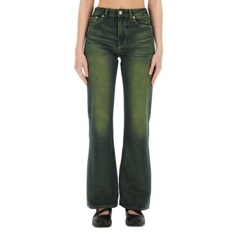Our Legacy Femme, Jeans, Vert, Taille: W29 Jean Boot Cut