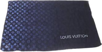 Louis Vuitton unisex, Pre-owned, Bleu, Taille: ONE Size Pre-owned Cashmere Scarf