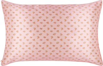 Slip 22 Momme Seidenkissenbezug in 51 x 76cm im Petal Design - aus 100% Maulbeer Seide, mit Reißverschluss, atmungsaktiv, ideal für Allergiker, Pink