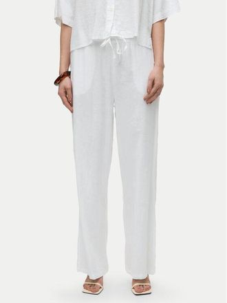 Vero Moda Stoffhose Linn 10305091 Wei&szlig; Loose Fit