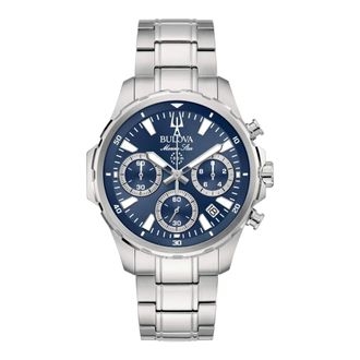 Bulova Homme, Accessoires, Bleu, Taille: ONE Size Marine Star Chronograph