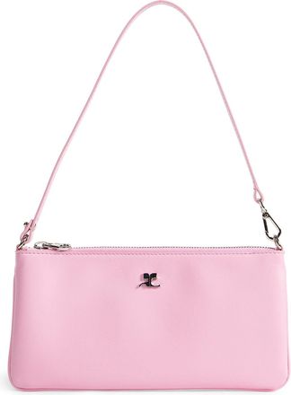 Courr&egrave;ges Zipped Leather Pouch