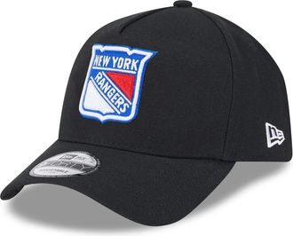 New Era New York Rangers NHL Injection Schwarz Verstellbare 9Forty A-Frame Cap - One-Size