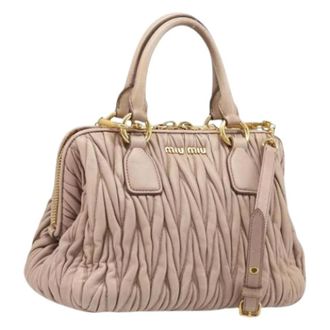 Miu Miu Sac &agrave; main Pre-owned - Femme - Pre-owned - Beige - Taille: ONE Size