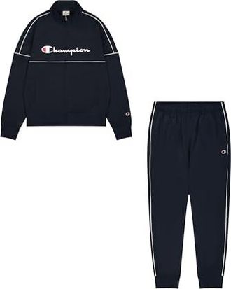 Champion Legacy Script Shop (220292) - Special Polywarpknit Semi-Dull High-Neck Rib-Cuff Survêtement de Sport, Bleu Marine, M Homme