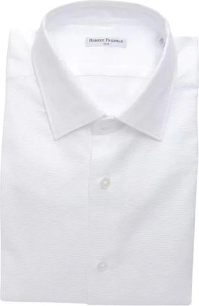 Robert Friedman Homme, Chemises, Blanc, Taille: XL Chemise habill&eacute;e &agrave; manches longues coupe ajust&eacute;e