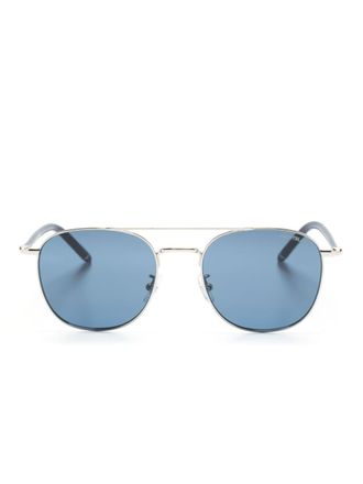 Montblanc lunettes de vue &agrave; monture pilote - Bleu