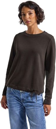 Street One Damen 3016853 Crewneck Sweatshirt, deep Roast Brown, 34