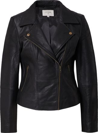 Cream Lederjacke CRRabia 34, Pitch Black