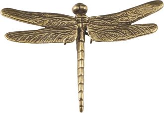 Amosfun Antike Messing Libellen Figur Ornamentale Skulptur Vintage Deko F&uuml;r Wohn Arbeitszimmer Kreative Sammler-deko Robust Detailliert