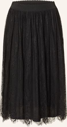 Oui Spitzenrock schwarz