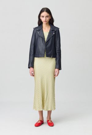 Claudie Pierlot Jacke aus genarbtem Leder