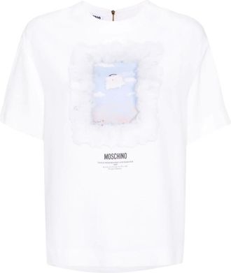 Moschino Femme, Tops, Blanc, Taille: 38 FR T-Chemises