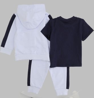 HUGO BOSS Brushed Cotton Two-Piece Set - Blue