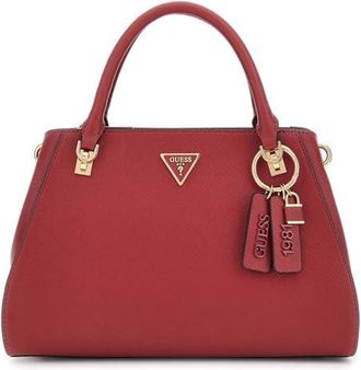 Guess sac à main sac à épaule bandoulière Noelle II Luxury Satchel Garnet rouge foncé