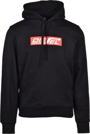Diesel Homme, Sweatshirts et sweats &agrave; capuche, Noir, Taille: 2XL Felpa cappuccio