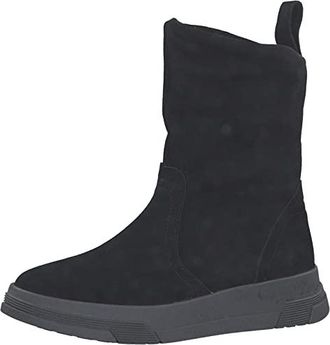 Tamaris Femme Bottines, Dame Bottines,Bottillons,Semelle intérieure Amovible,Comfort Lining,Botte,Demi-Botte,Chaussure dhiver,Black,41 EU