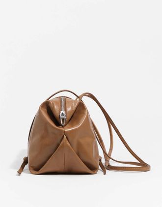 Bimba & Lola Lolita - Sac port&eacute; &eacute;paule en cuir - Miel-Jaune