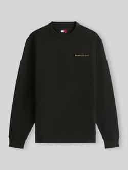 Tommy Jeans Regular Fit Sweatshirt mit kleinem Logo-Schriftzug