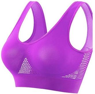 Generic CHJAN - Soutien-gorge grande taille pour femme, style d&eacute;contract&eacute;, pour la course &agrave; pied, le fitness, le yoga, la beaut&eacute;, le sport, sans bords en acie