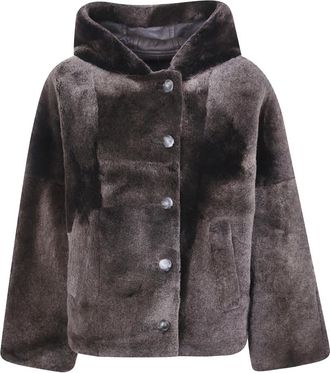 Yves Salomon 65 CM Jacke - - Jackets - Damen - Braun - S