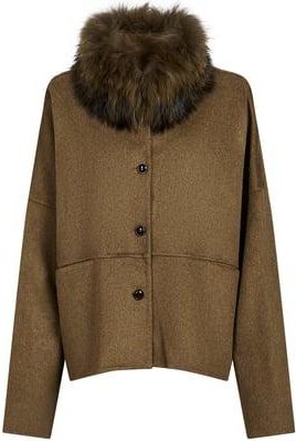 Viktoria Chan Manteau court Cl&eacute;o en laine m&eacute;lang&eacute;e