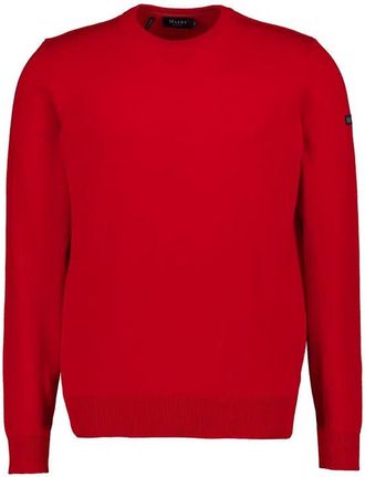 Maerz MAERZ Muenchen Herren Pullover rot Baumwolle unifarben