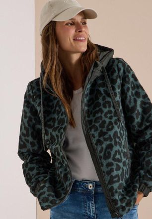 Cecil Pl&uuml;schjacke Materialmix, Pl&uuml;sch mit Wollanteil
