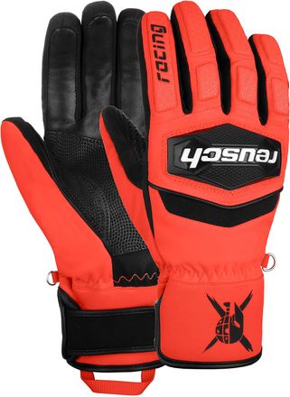 Reusch Worldcup Warrior R-TEX XT angenehm warme und wasserdichte Skihandschuhe Rennhandschuhe mit Membran atmungsaktive,schwarz/rot,9.5