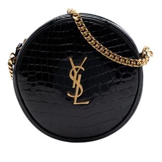 Saint Laurent Sac bandouli&egrave;re en cuir verni Pre-owned - Femme - Pre-owned - Noir - Taille: ONE Size