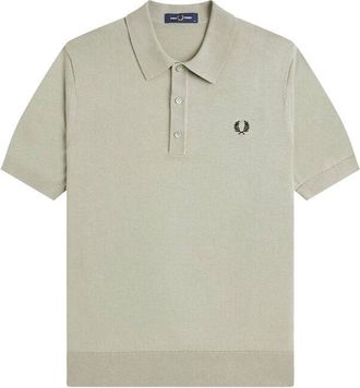 Fred Perry Herren Strickpoloshirt aus Baumwolle COTTON KNITTED SHIRT