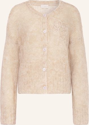 Milano Milano Italy Strickjacke Mit Mohair beige
