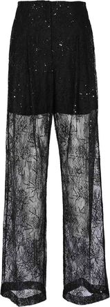Alberta Ferretti Pantalons D&eacute;contract&eacute;s - Noir