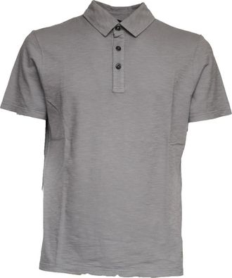 Dondup Homme, Tops, Gris, Taille: L Polo Regular-fit en Jersey Flamm&eacute;