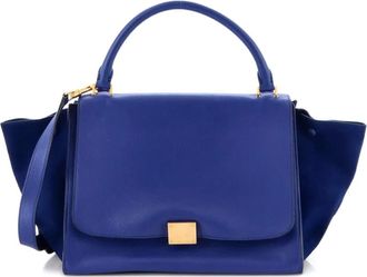 Celine Trapeze Bag Leather Small satchel - Blau