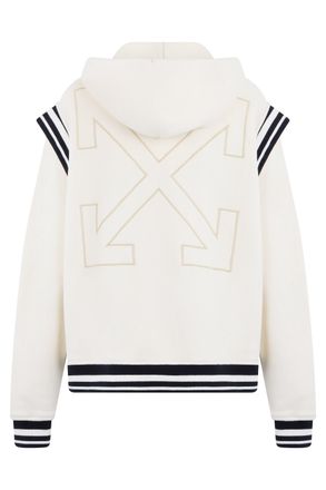 Off-white Mens Bomber Jacket White Cotton