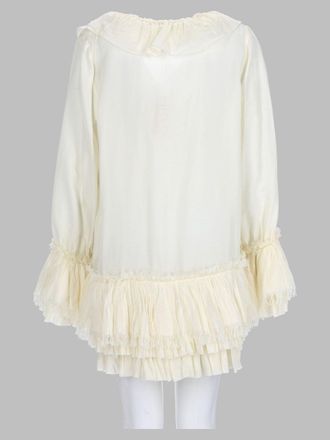 Ganni Ruffle-Trimmed Shirt - White