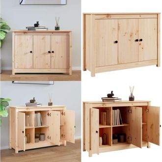 vidaXL Sideboard 100x35x74 cm Massivholz Kiefer - Holz Sideboard - Massiver Holzschaukel - Wohnzimmertisch - Regal - Schreibtisch - Home & Living