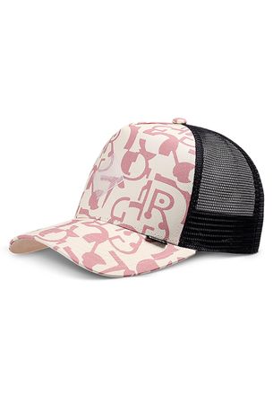 Djinns Simple Aztek (beige/Old Rose) - Trucker Cap Meshcap Hat Kappe M&uuml;tze Caps